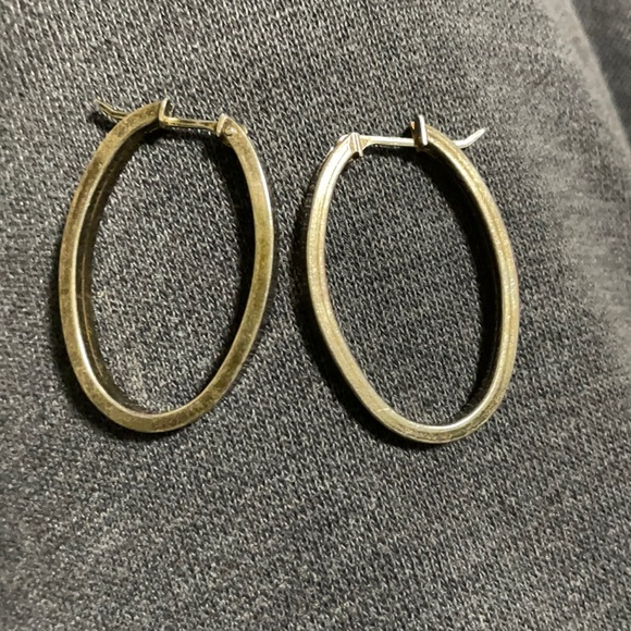 Jewelry | Oval Hoops | Poshmark